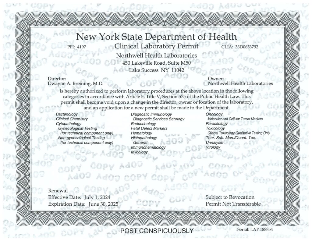 Laboratory Procedures Certificate - Cerba Research