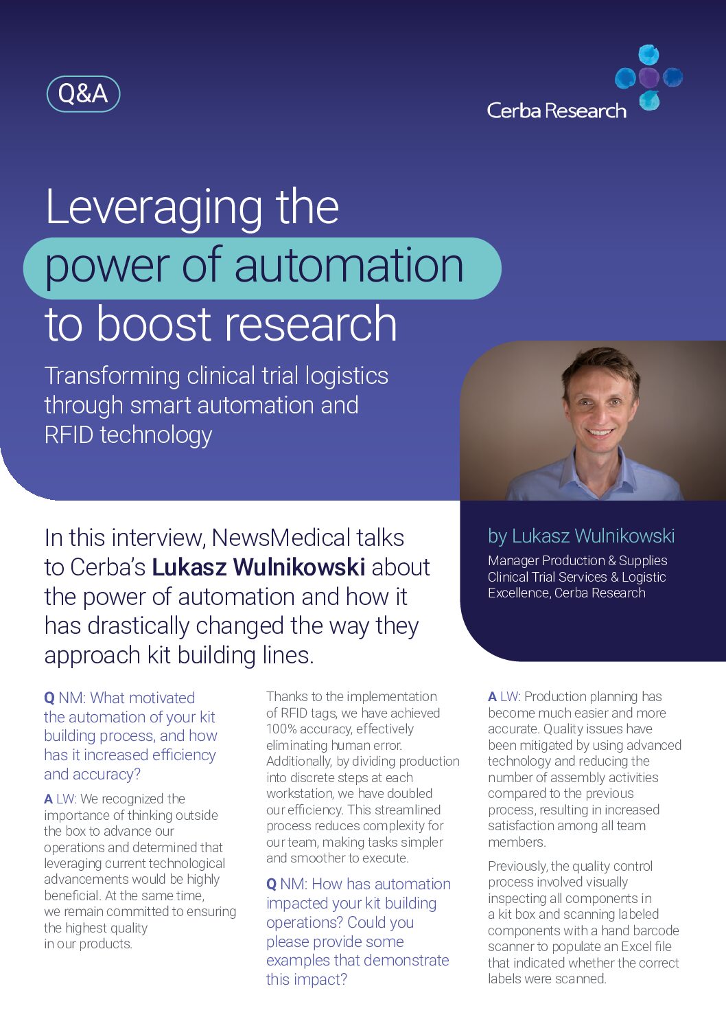 Article - Revolutionizing Clinical Trial Logistics with Automation ...